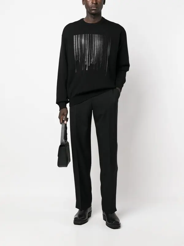 VTMNTS Stripe-detail Tailored Trousers