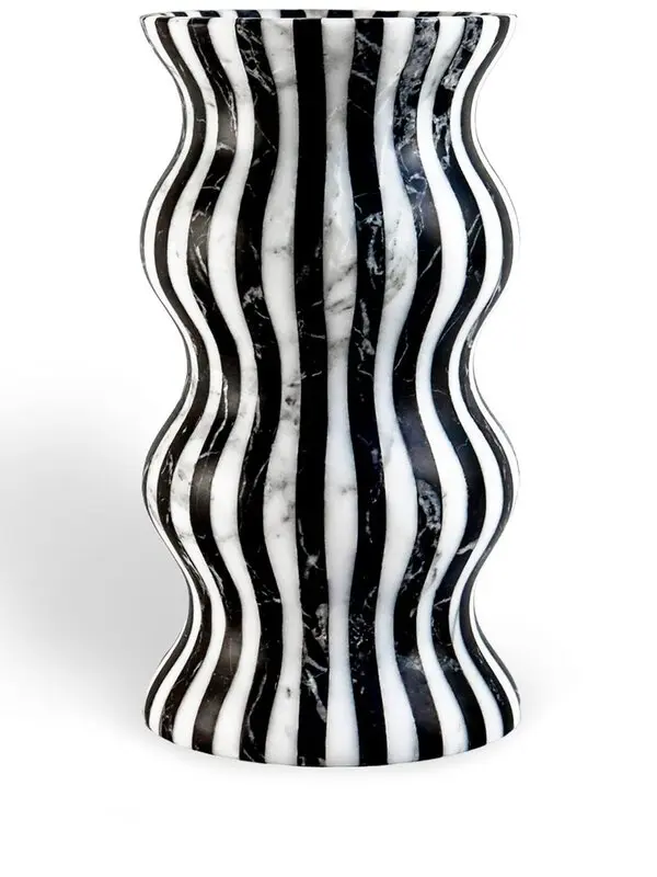 EDITIONS MILANO Versilla Striped Marble Vase