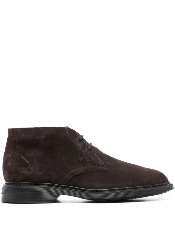 Hogan Suede Desert Boots - Brown