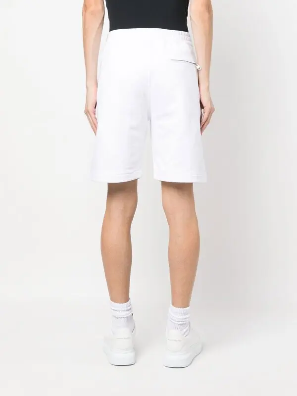 Alexander McQueen Graffiti Print Track Shorts - White