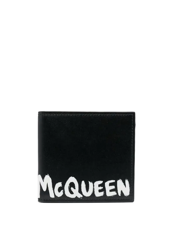 Alexander McQueen Graffiti Logo-print Bi-fold Wallet