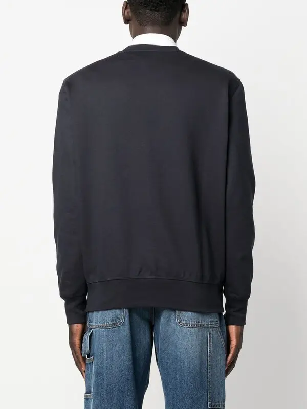 Alexander McQueen Graffiti Logo-print Sweatshirt - Blue