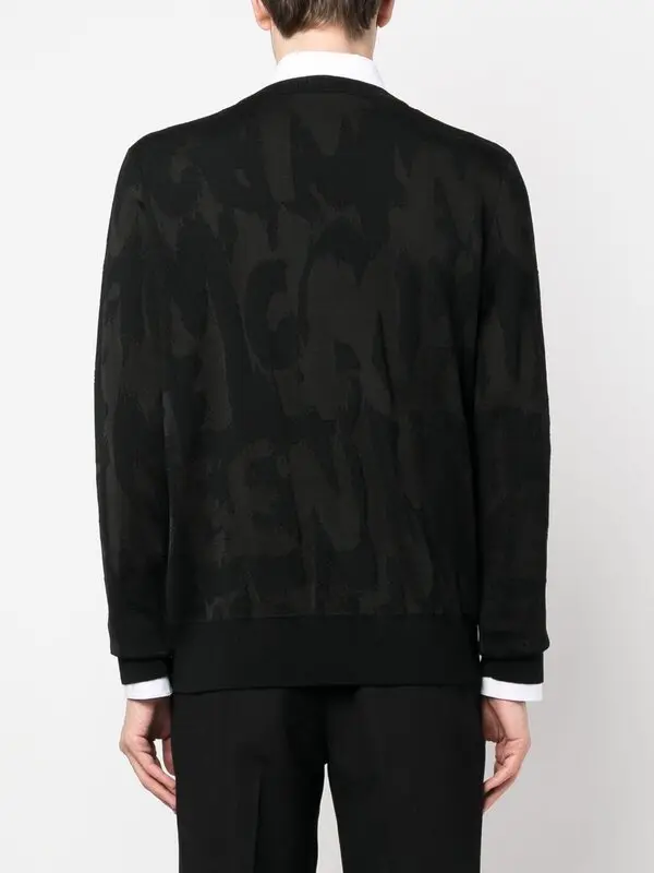 Alexander McQueen Intarsia-knit Logo Sweater