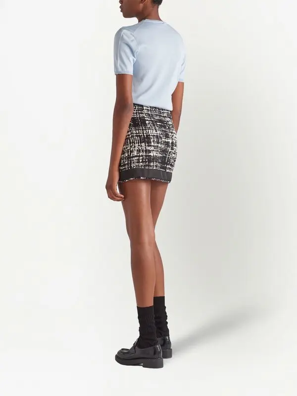 Prada Logo-intarsia Short-sleeve Jumper