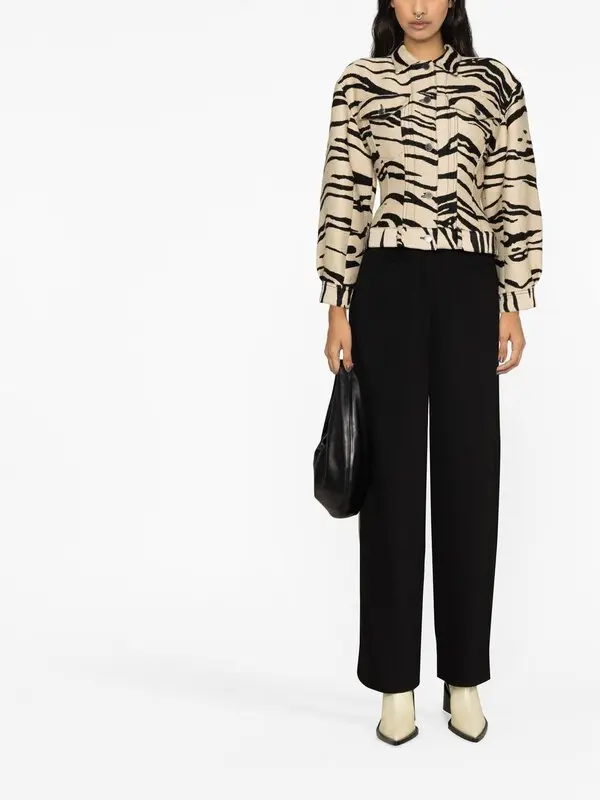 Khaite High-waisted Straight Leg Trousers