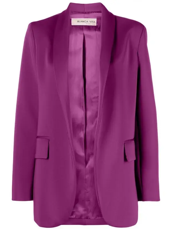 BLANCA VITA Open-front Blazer