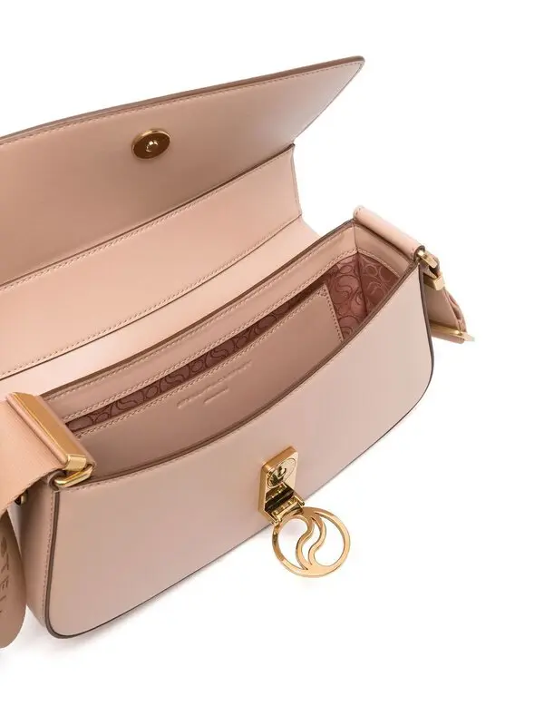 Stella McCartney Engraved-logo Shoulder Bag