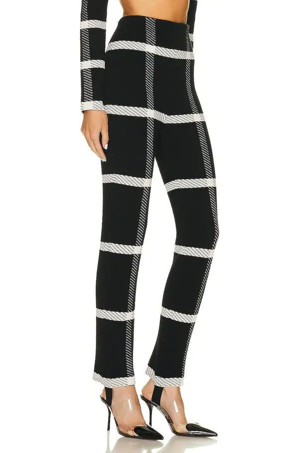Alaïa Tartan Leggin In Black
