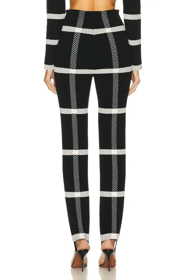 Alaïa Tartan Leggin In Black