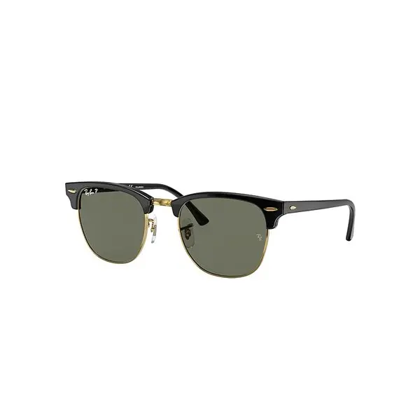 Ray-ban Clubmaster Flash Lenses Sunglasses - Black & Gold