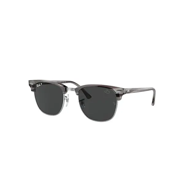 Ray-ban Clubmaster Classic Sunglasses - Grey Striped Havana