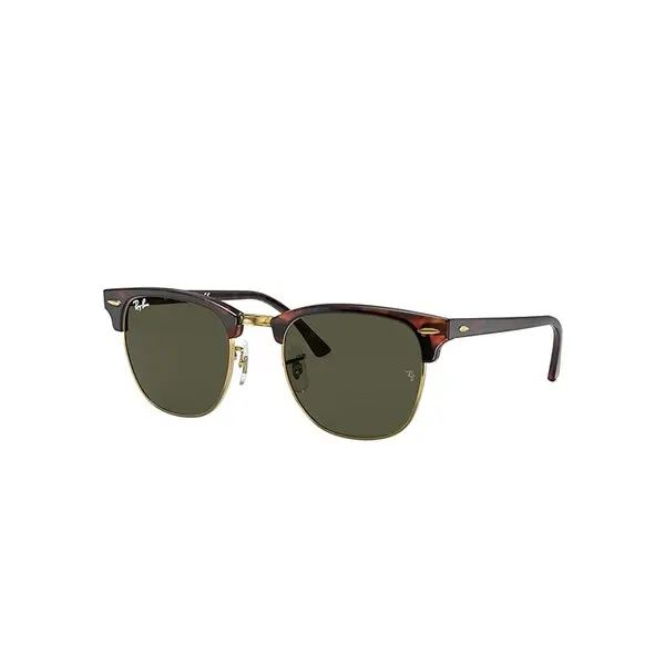 Ray-ban Clubmaster Flash Lenses Sunglasses - Tortoise On Gold