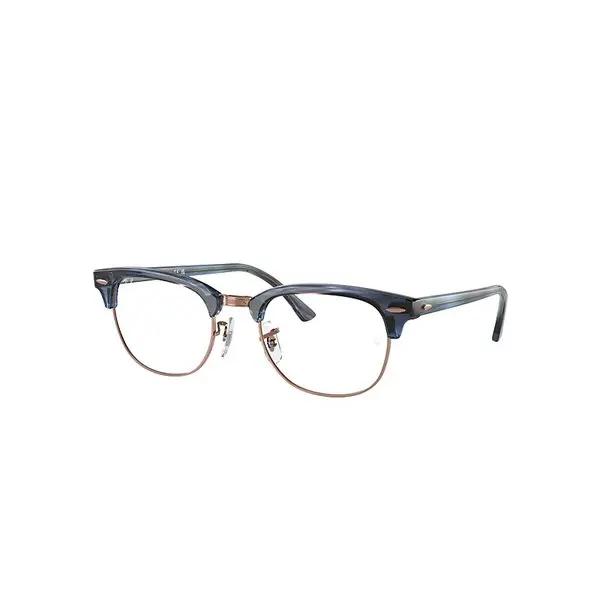 Ray-ban Clubmaster Optics Eyeglasses - Striped Blue