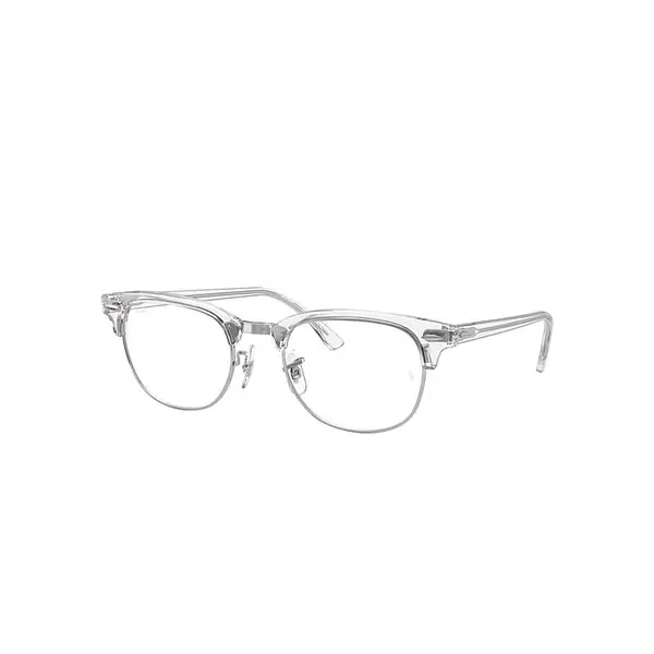 Ray-ban Clubmaster Optics Eyeglasses - White Transparent