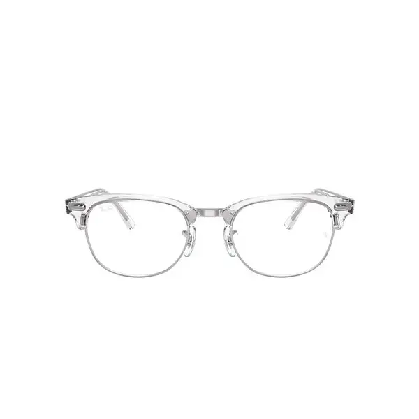 Ray-ban Clubmaster Optics Eyeglasses - White Transparent