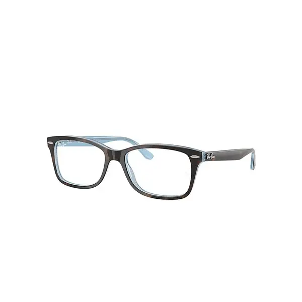 Ray-ban Optics Eyeglasses Frame - Havana On Light Blue