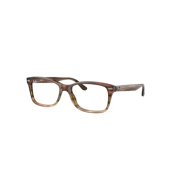 Ray-ban Optics Eyeglasses Frame - Striped Brown