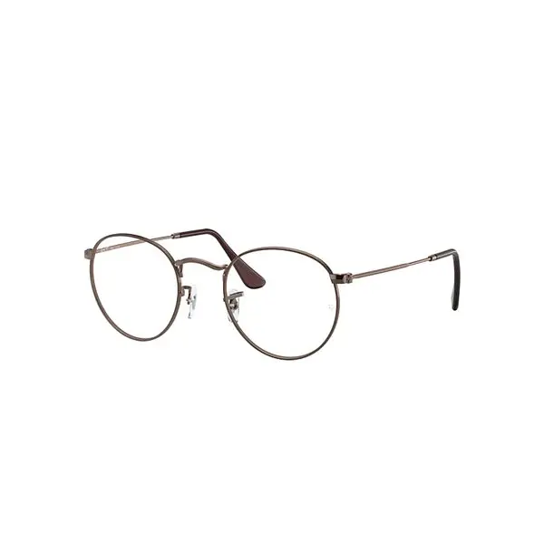 Ray-ban Round Metal Optics Eyeglasses Frame - Bronze/copper