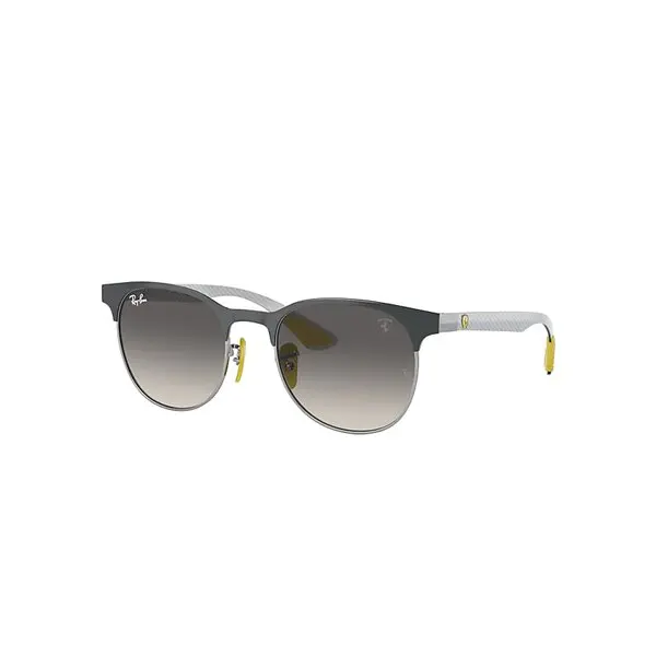 Ray-ban Rb8327m Scuderia Ferrari Collection Clubmaster Sunglasses - Silver