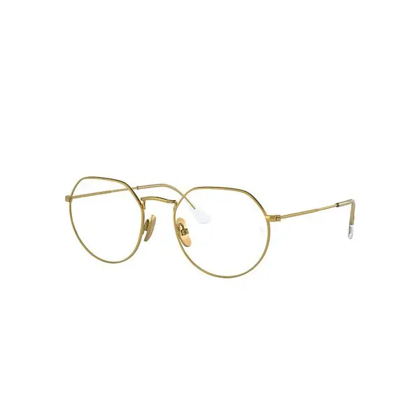 Ray-ban Jack Titanium Optics Eyeglasses Frame - Gold