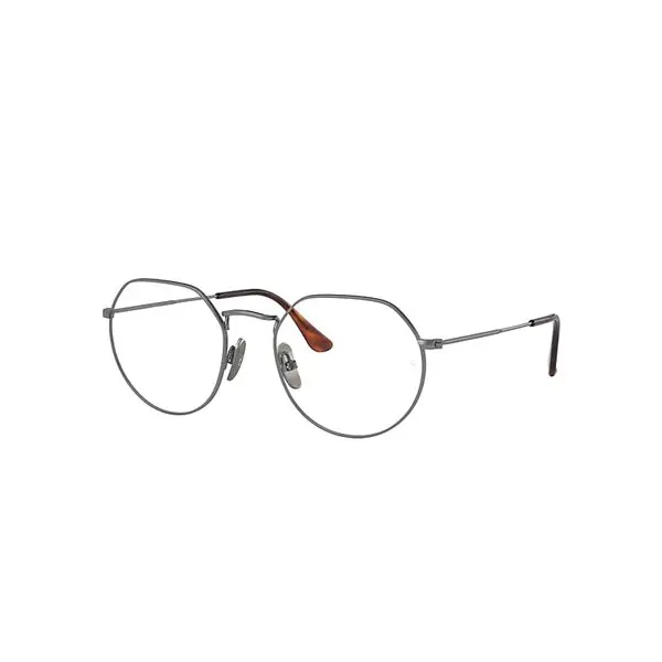 Ray-ban Jack Titanium Optics Eyeglasses Frame - Gunmetal