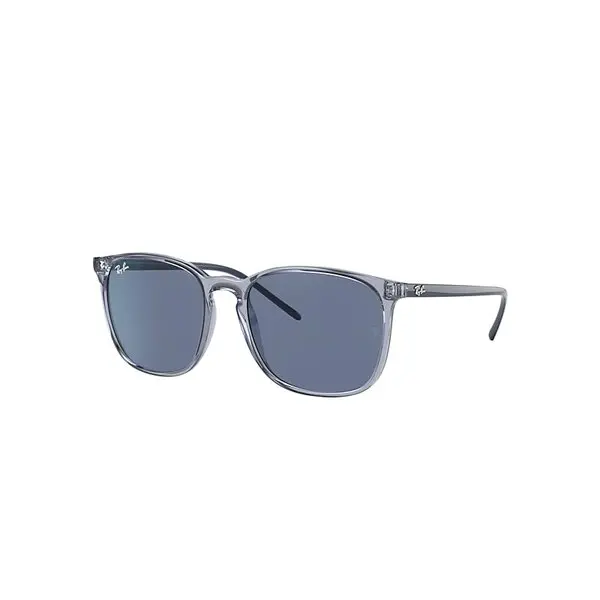 Ray-ban Sunglasses With Square Frame - Transparent Blue