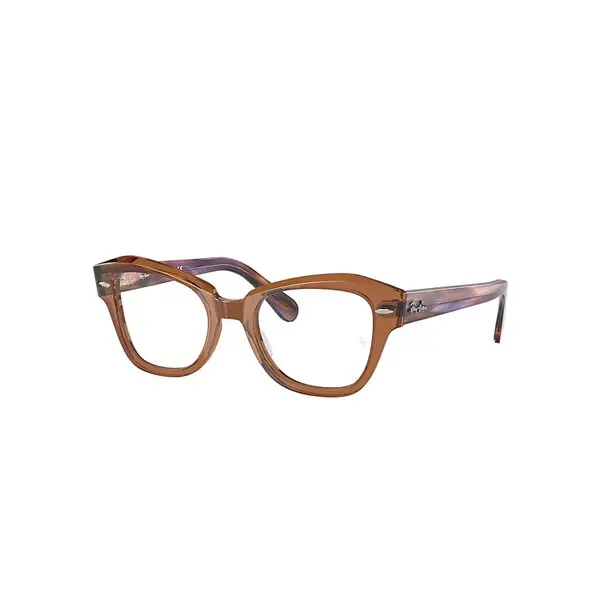 Ray-ban State Street Optics Eyeglasses - Striped Violet Havana