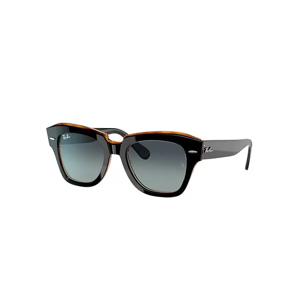 Ray-ban State Street Fleck Sunglasses - Havana On Transparent Brown