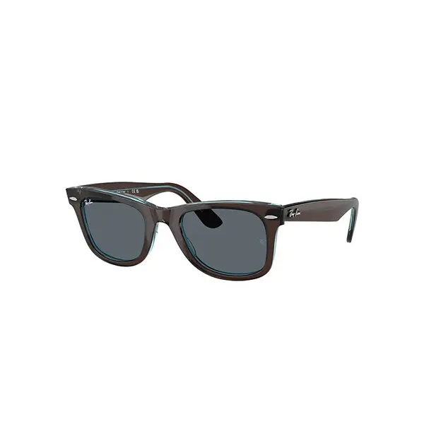 Ray-ban Original Wayfarer Classic Sunglasses - Brown On Transparent Blue