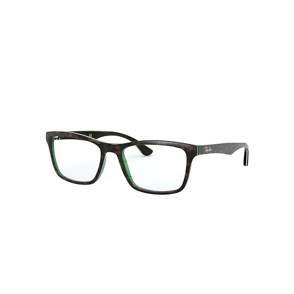 Ray-ban Eyeglasses - Havana On Transparent Green