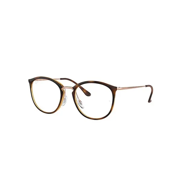 Ray-ban Optics Eyeglasses Frame With Clear Lenses - Bronze-copper