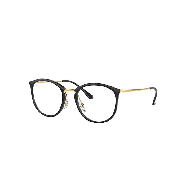 Ray-ban Round Frame Eyeglasses - Gold