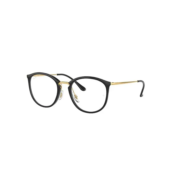 Ray-ban Rb7140 Optics Eyeglasses Frame - Gold