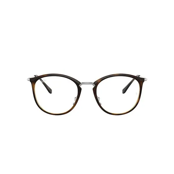 Ray-ban Round Frame Eyeglasses - Gunmetal