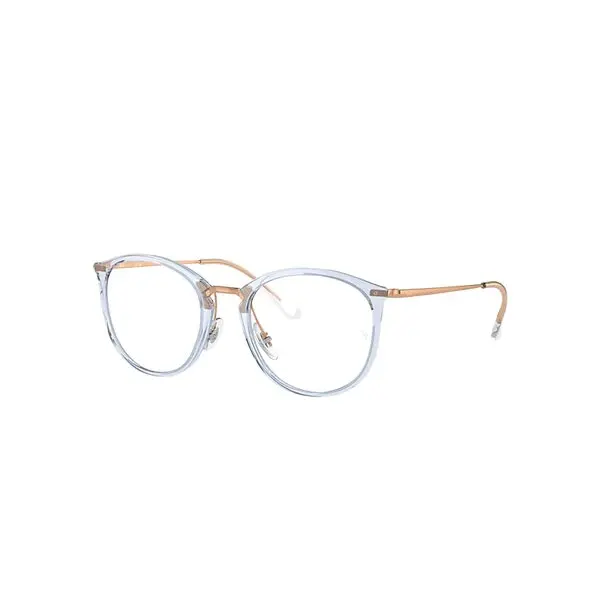 Ray-ban Optics Eyeglasses Frame With Clear Lenses - Rose Gold