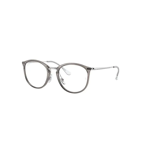 Ray-ban Optics Eyeglasses Frame With Clear Lenses - Silver