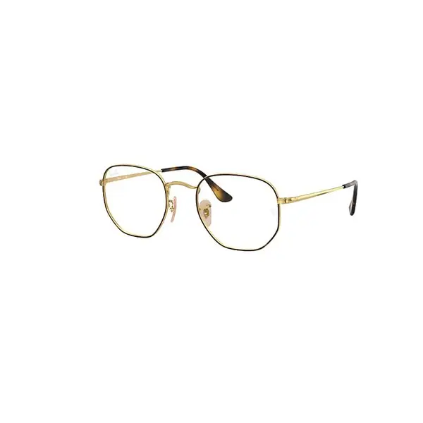 Ray-ban Hexagonal Optics Eyeglasses Frame - Gold