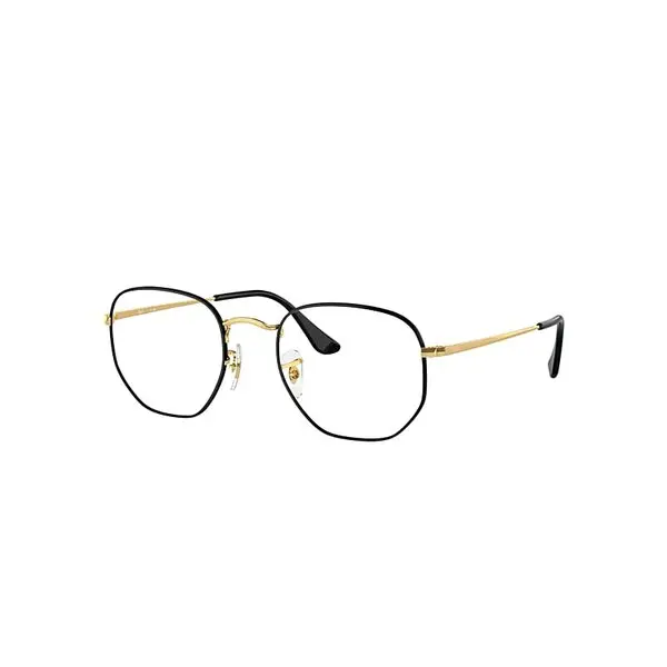 Ray-ban Hexagonal Optics Eyeglasses Frame - Gold