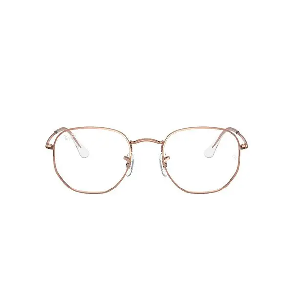 Ray-ban Hexagonal Optics Eyeglasses Frame - Shiny Rose Gold