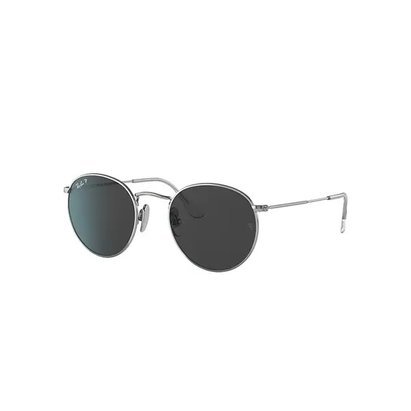 Ray-ban Round Titanium Sunglasses - Silver