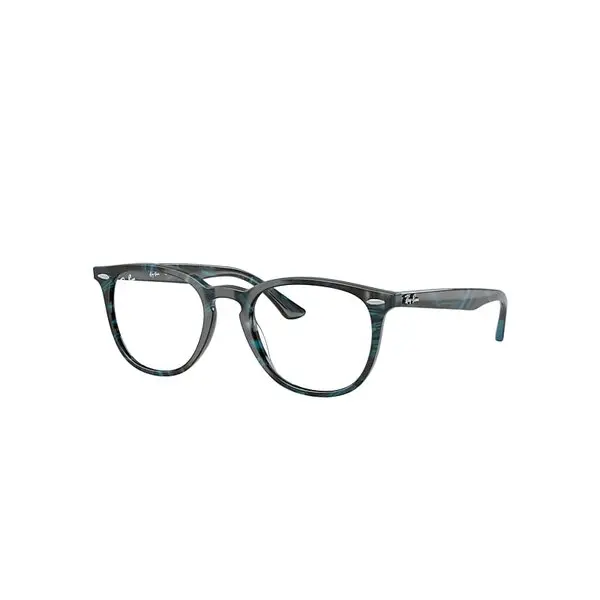 Ray-ban Rb7159 Optics Eyeglasses - Transparent Fantasy Blu/gray
