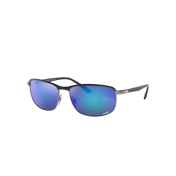 Ray-ban Sunglasses Chromance Polarized - Sand Blue