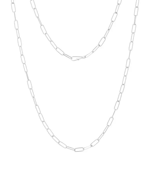 Annoushka Gold Short Cable Chain - White