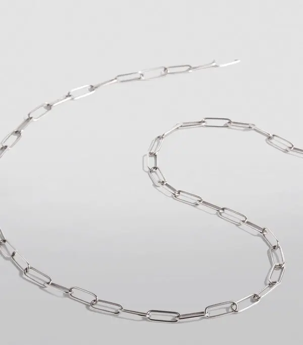 Annoushka 14k Gold Short Cable Chain - White