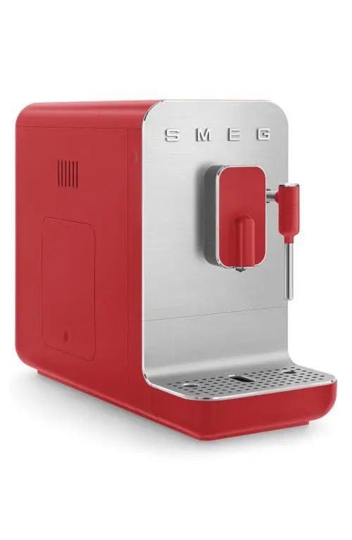 SMEG Automatic Espresso Coffee Machine With Steam Wand - Red