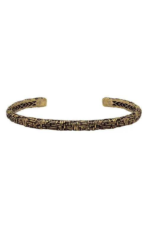 John Varvatos Artisan Cuff Bracelet - Brass