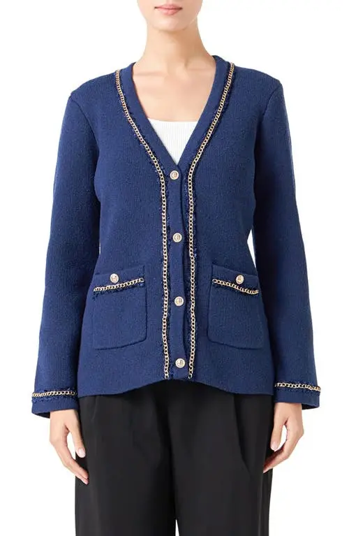 Endless Rose Chainlink Trim Cardigan