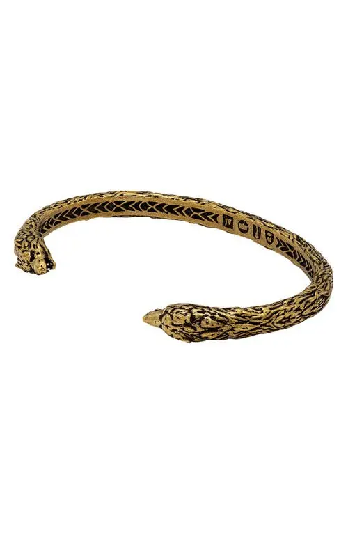 John Varvatos Wolf Cuff Bracelet - Brass