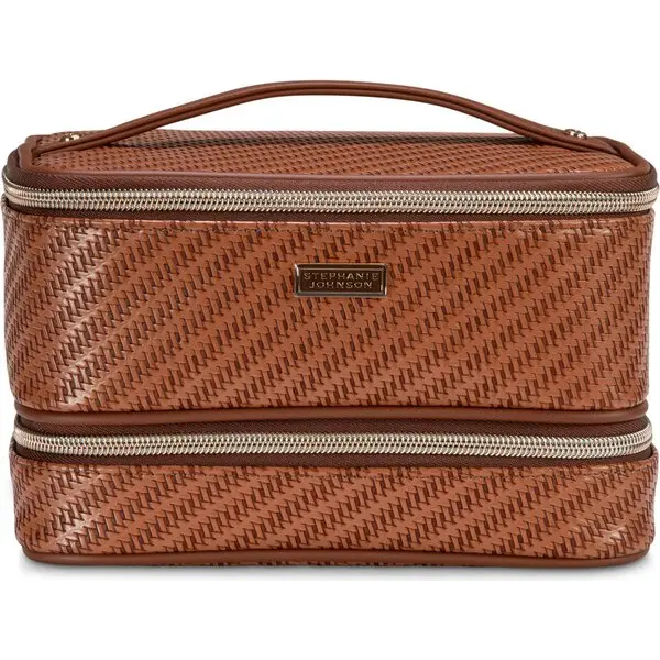 Stephanie Johnson Jenny Train Case - Cognac
