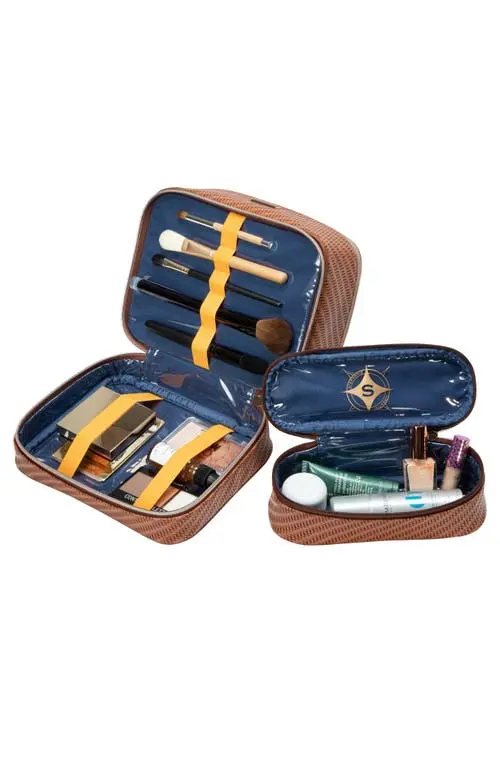 Stephanie Johnson Jenny Train Case - Cognac